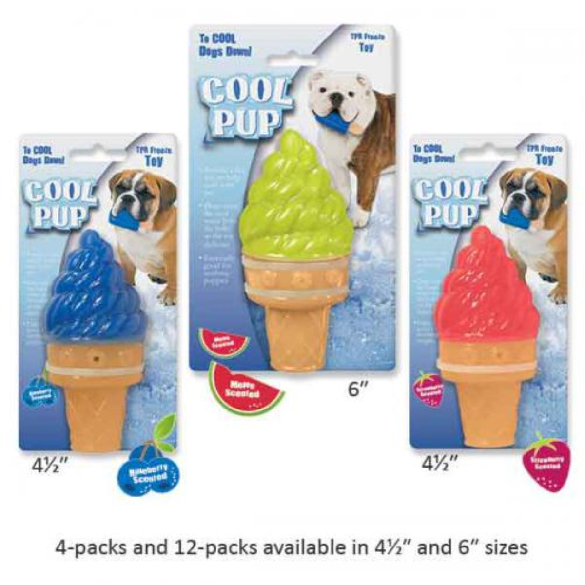 Cool Pup Toy Large Ice Cream Cone Blue – Virventures