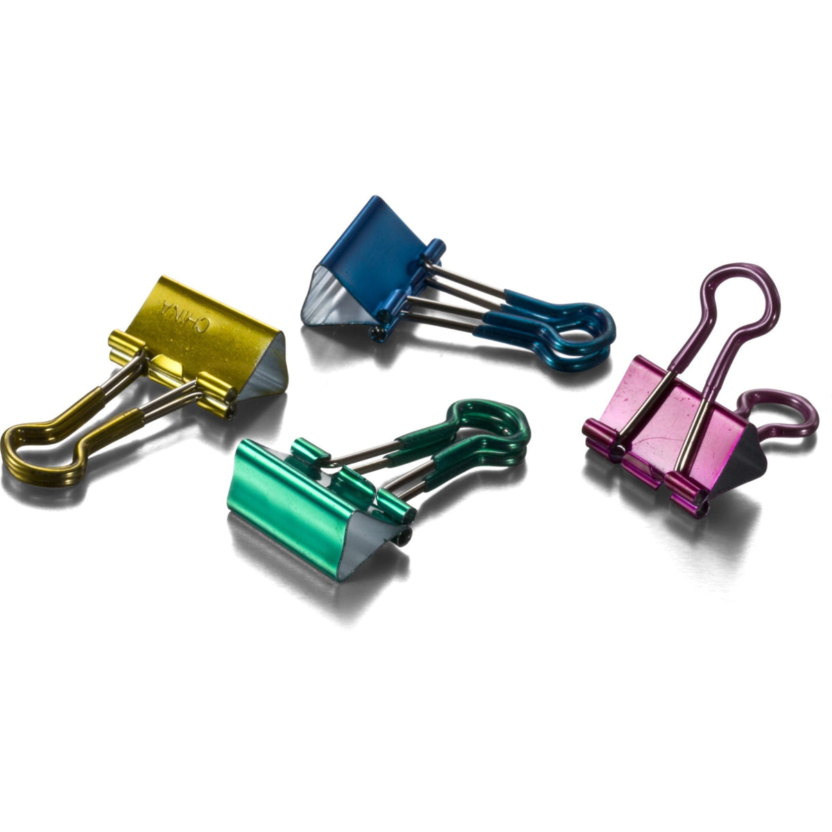Officemate Easy Grip Binder Clips, Metallic, Small, Pack Of 24 ...