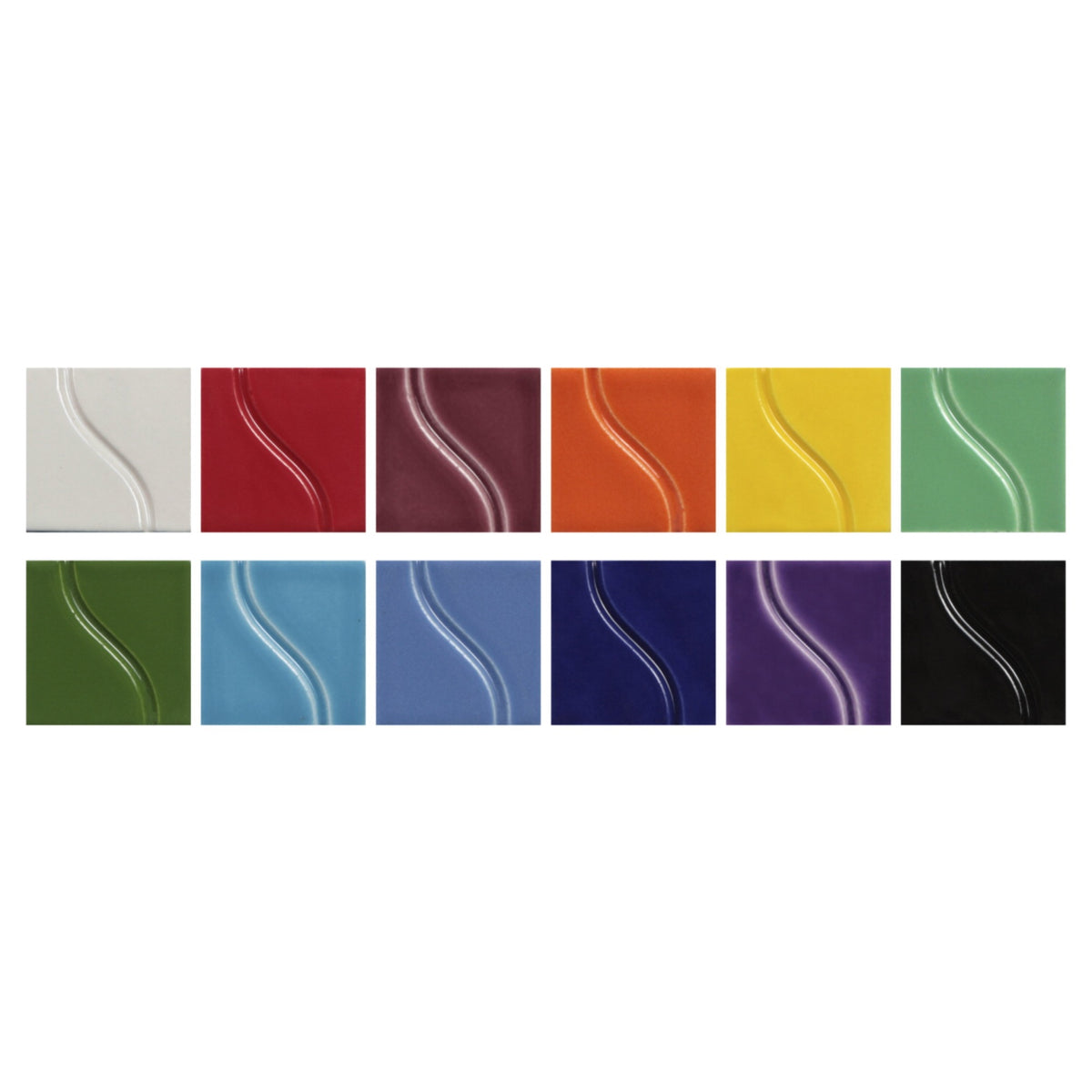 Sax True Flow Gloss Glazes 4 Ounces Each, Assorted Colors, Set Of 12 ...
