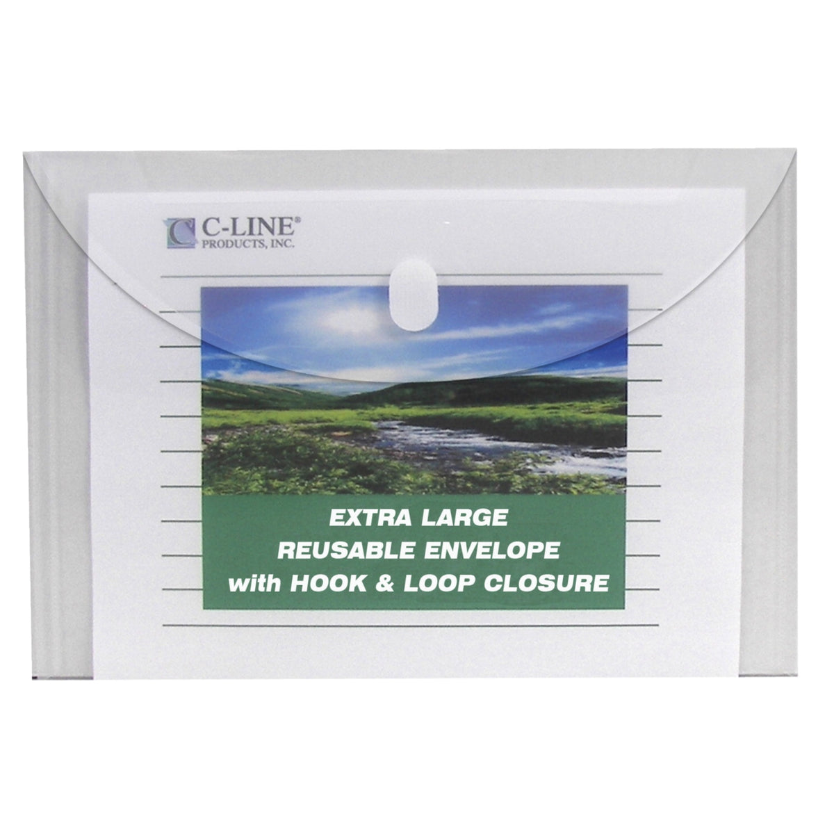 C-Line Specialty Reusable Poly Envelope, Side Loading, Clear, Pack Of 5 ...