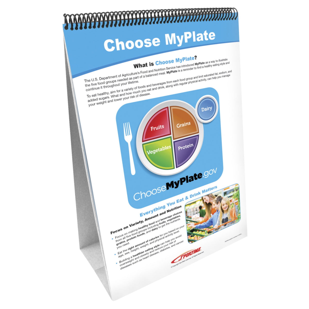 Sportime Myplate Food Groups Flip Charts, Grades 5 To 9, Set Of 10 ...