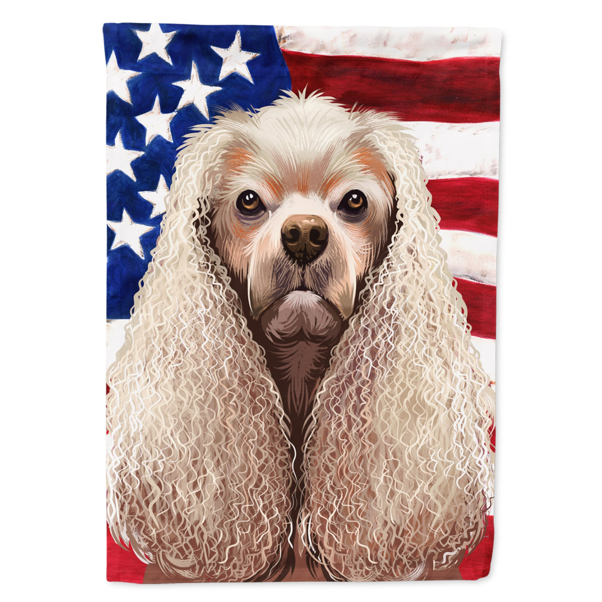 American Cocker Spaniel American Flag Flag Garden Size – Virventures