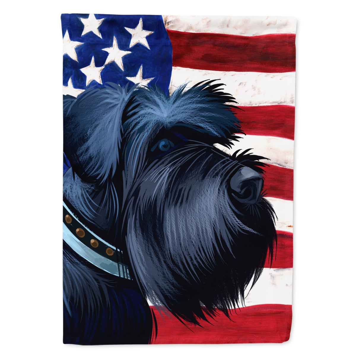 Giant Schnauzer Dog American Flag Flag Garden Size – Virventures