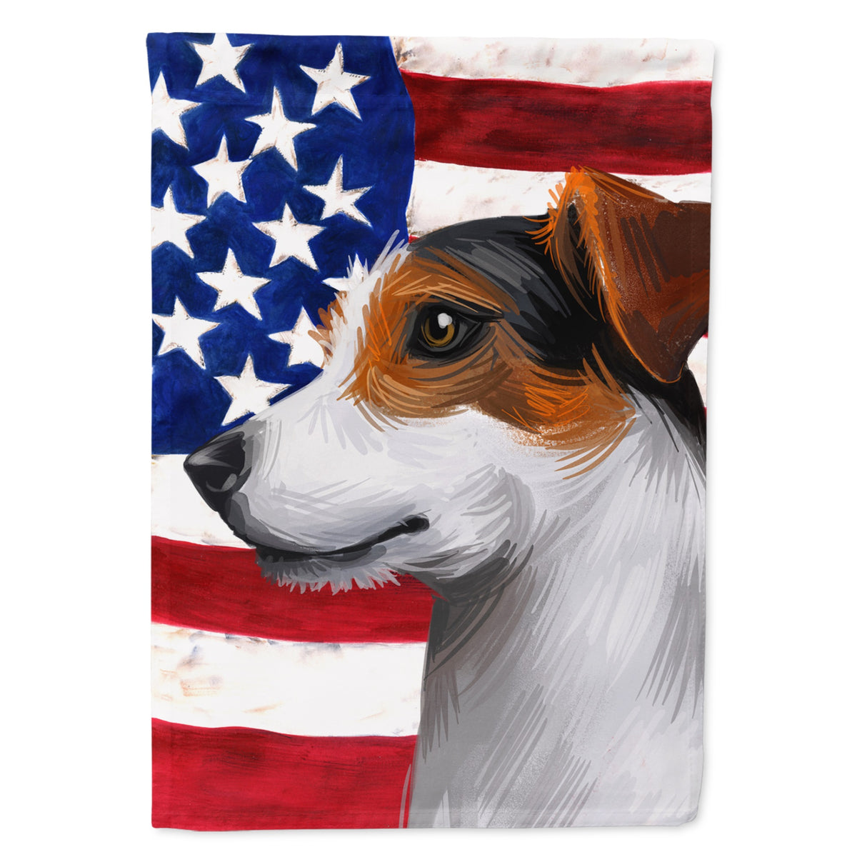 Jack Russell Terrier American Flag Flag Garden Size – Virventures