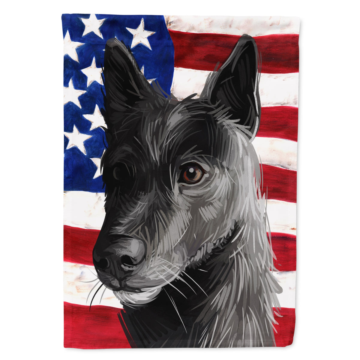Seskar Seal Dog American Flag Flag Garden Size – Virventures