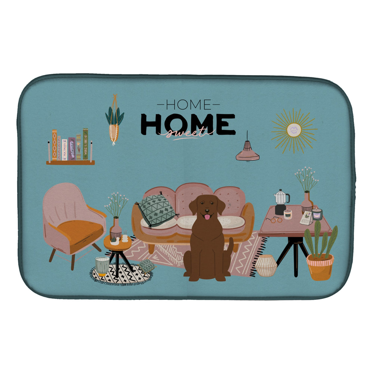 Chocolate Labrador Sweet Home Dish Drying Mat – Virventures