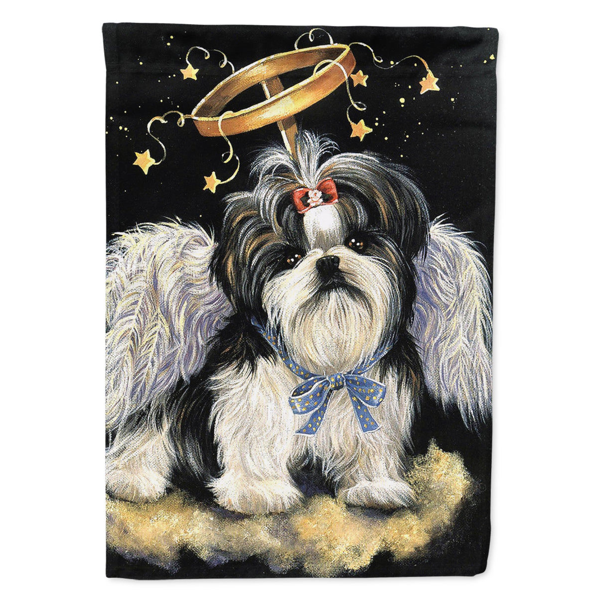 Shih Tzu Christmas Angel Flag Canvas House Size – Virventures