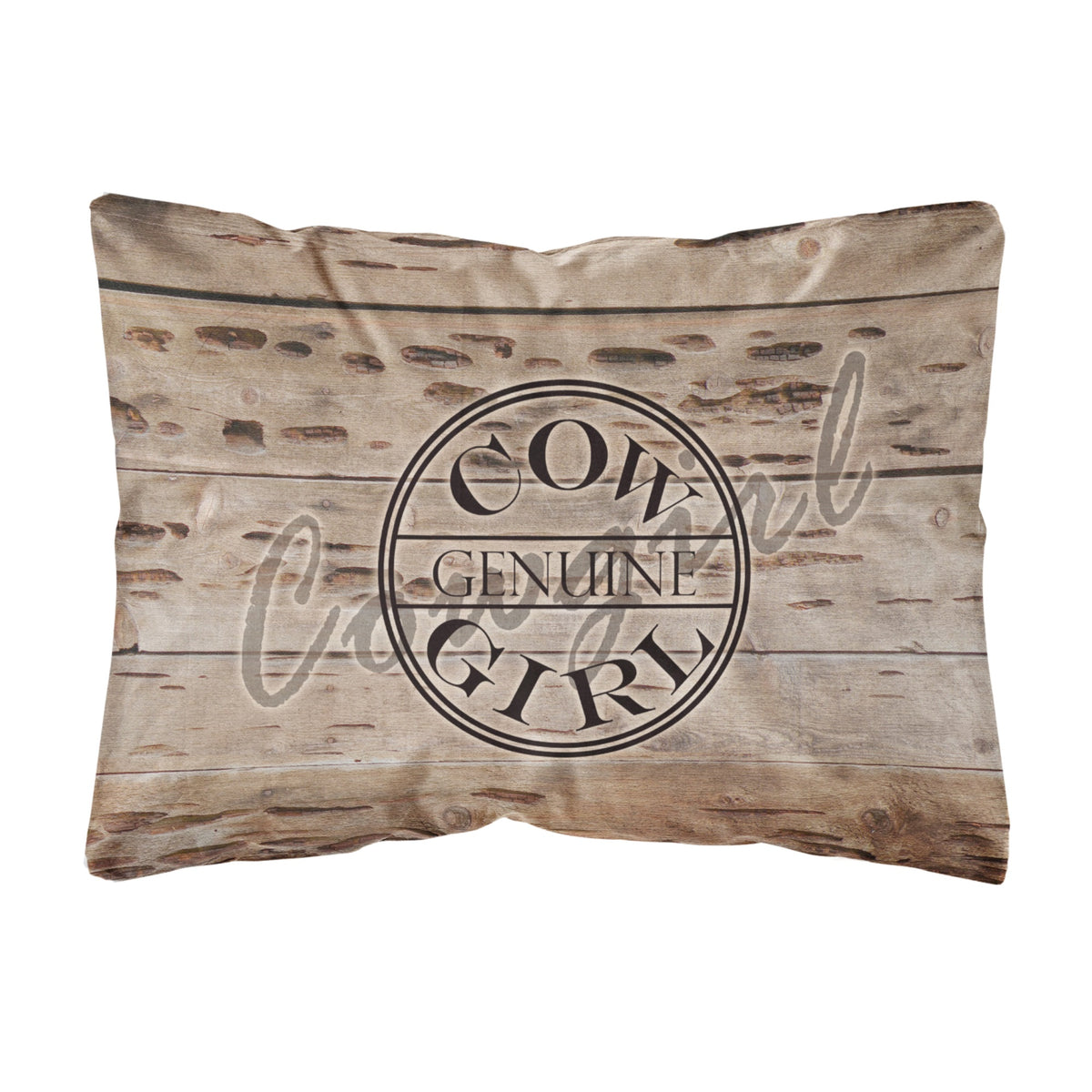 Genuine Cow Girl Branded Canvas Fabric Decorative Pillow – Virventures