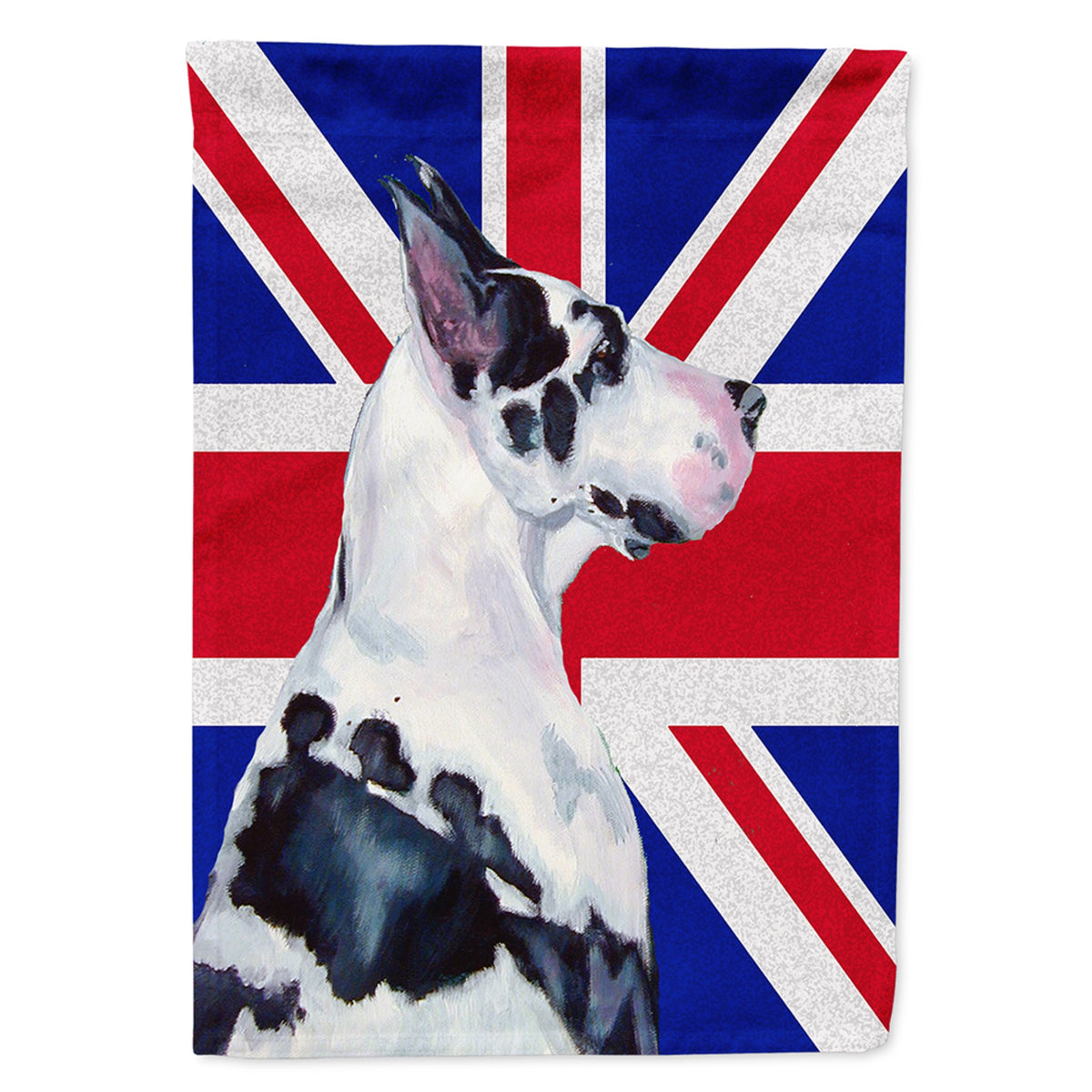 Great Dane With English Union Jack British Flag Flag Garden Size ...