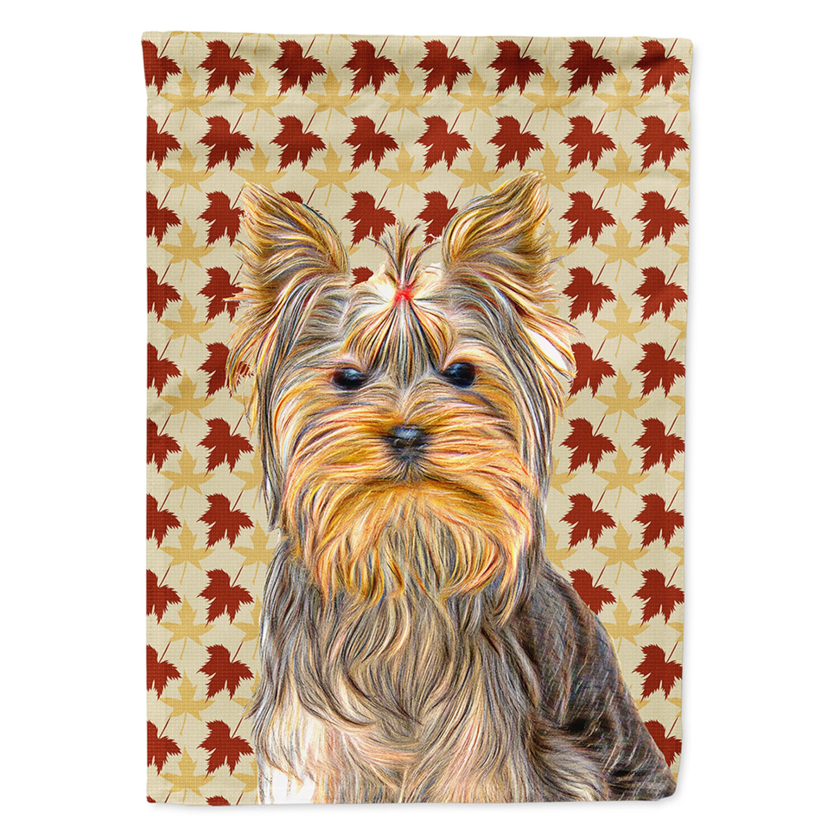 Fall Leaves Yorkie / Yorkshire Terrier Flag Garden Size – Virventures