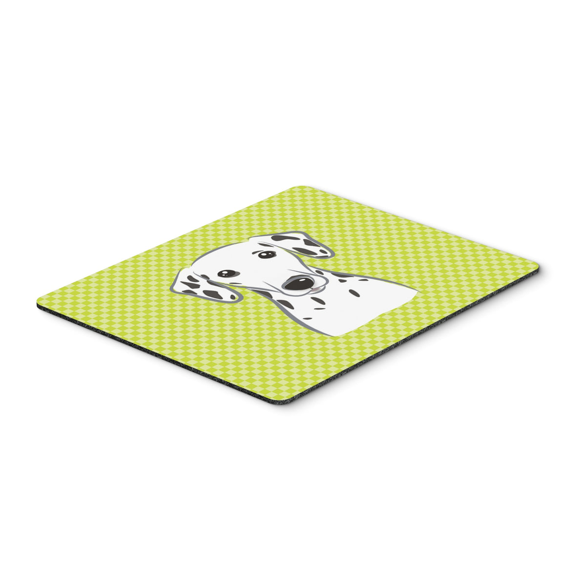 Checkerboard Lime Green Dalmatian Mouse Pad, Hot Pad Or Trivet ...