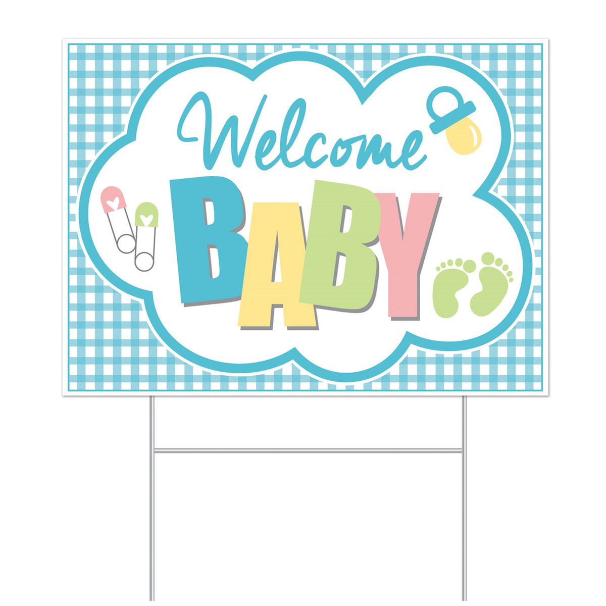 Plastic Welcome Baby Yard Sign, (Pack Of 6) – Virventures