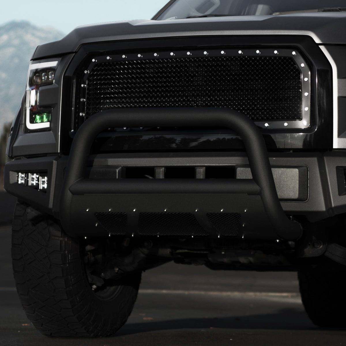 Armordillo 2006-2009 Chrysler Aspen Ms Series Bull Bar - Matte Black ...