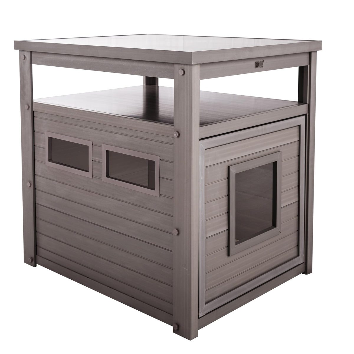 New Age Pet Ecoflex Jumbo Cat Box Cover And End Table With Litter Box ...