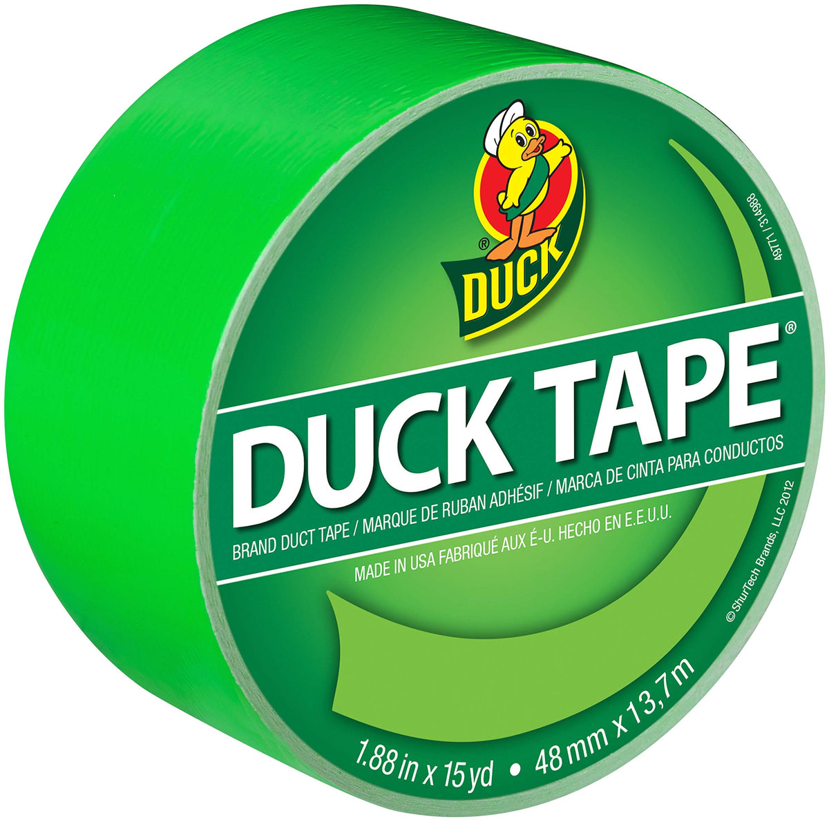 Shurtech Brands 1265018 15 Yard Neon Green Duck Tape – Virventures