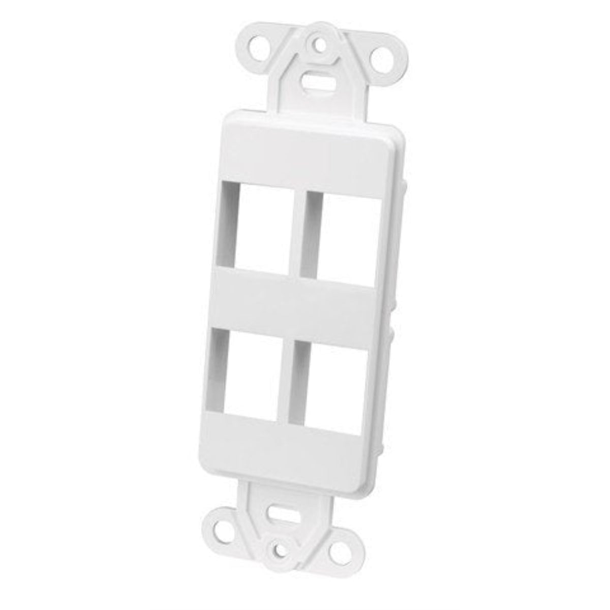 Decora Keystone Wall Plate 4 Port White – Virventures