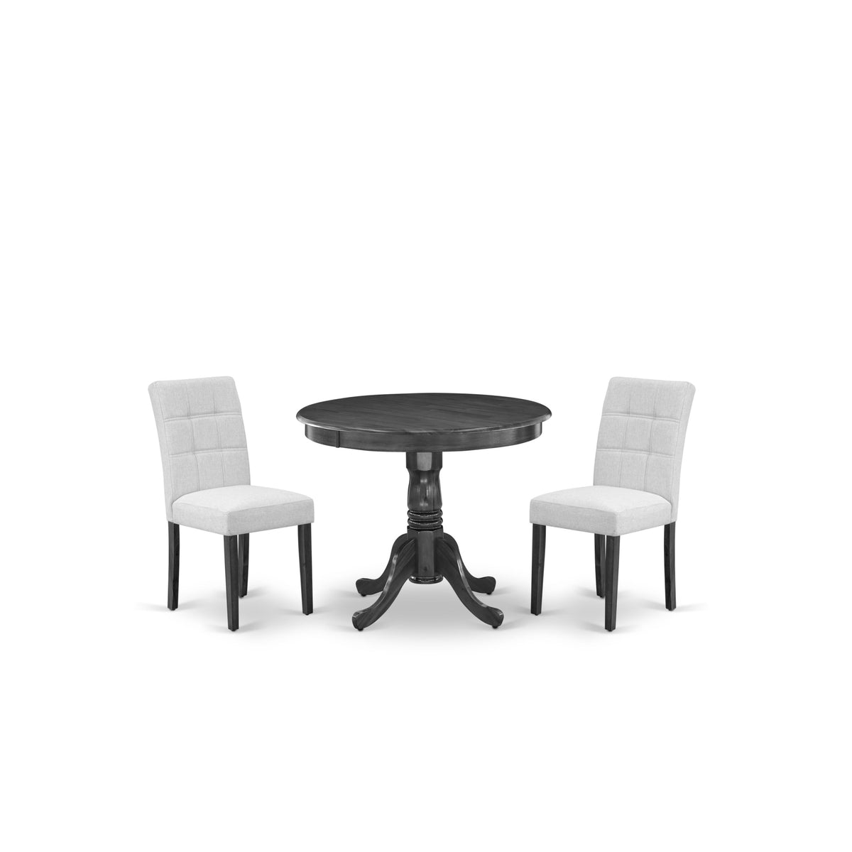 East West Furniture Anas3-Awa-08 3 Piece Kitchen Dining Table Set ...