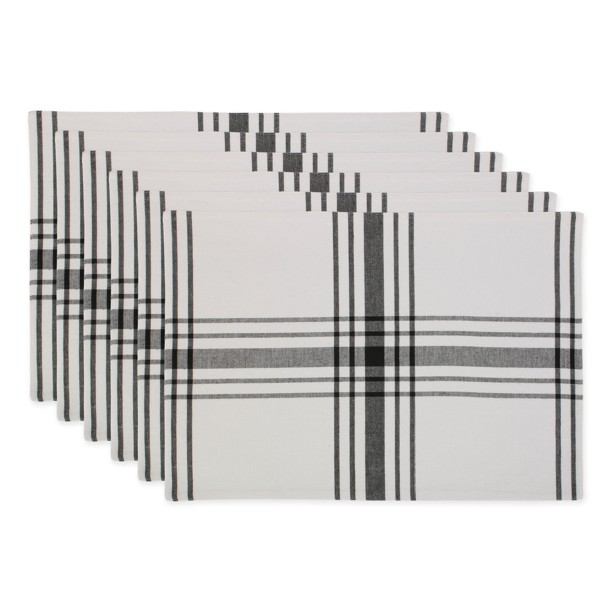 Dii Home Sweet Farmhouse Kitchen Textiles, 13X19, Black, 6 Pieces ...