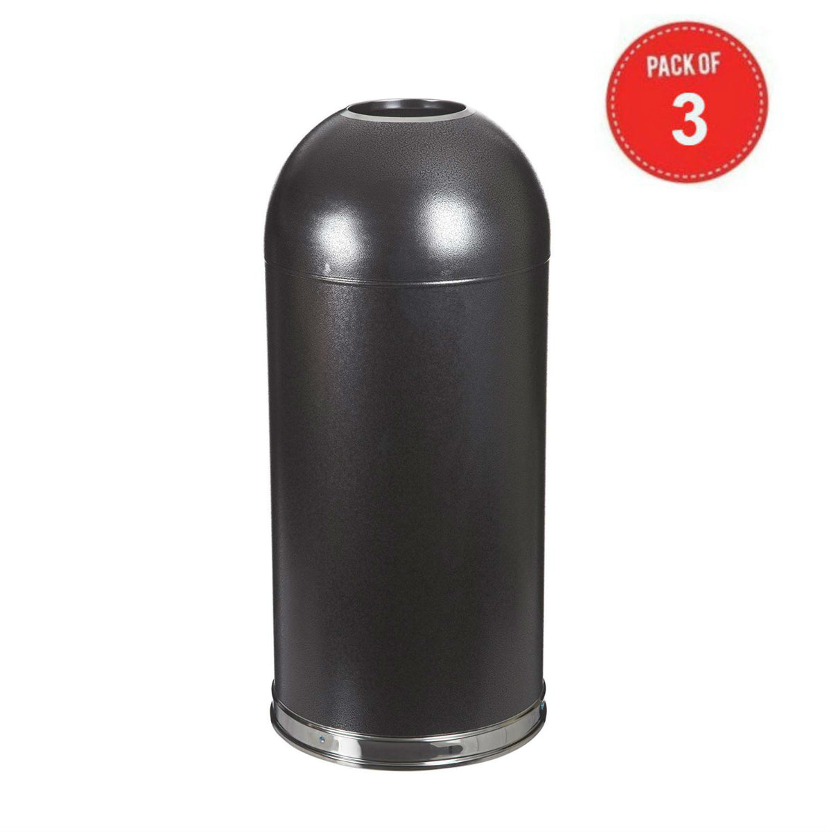 Witt Industries Steel 20-Gallon Standard Open Top Waste Receptacle Wit ...
