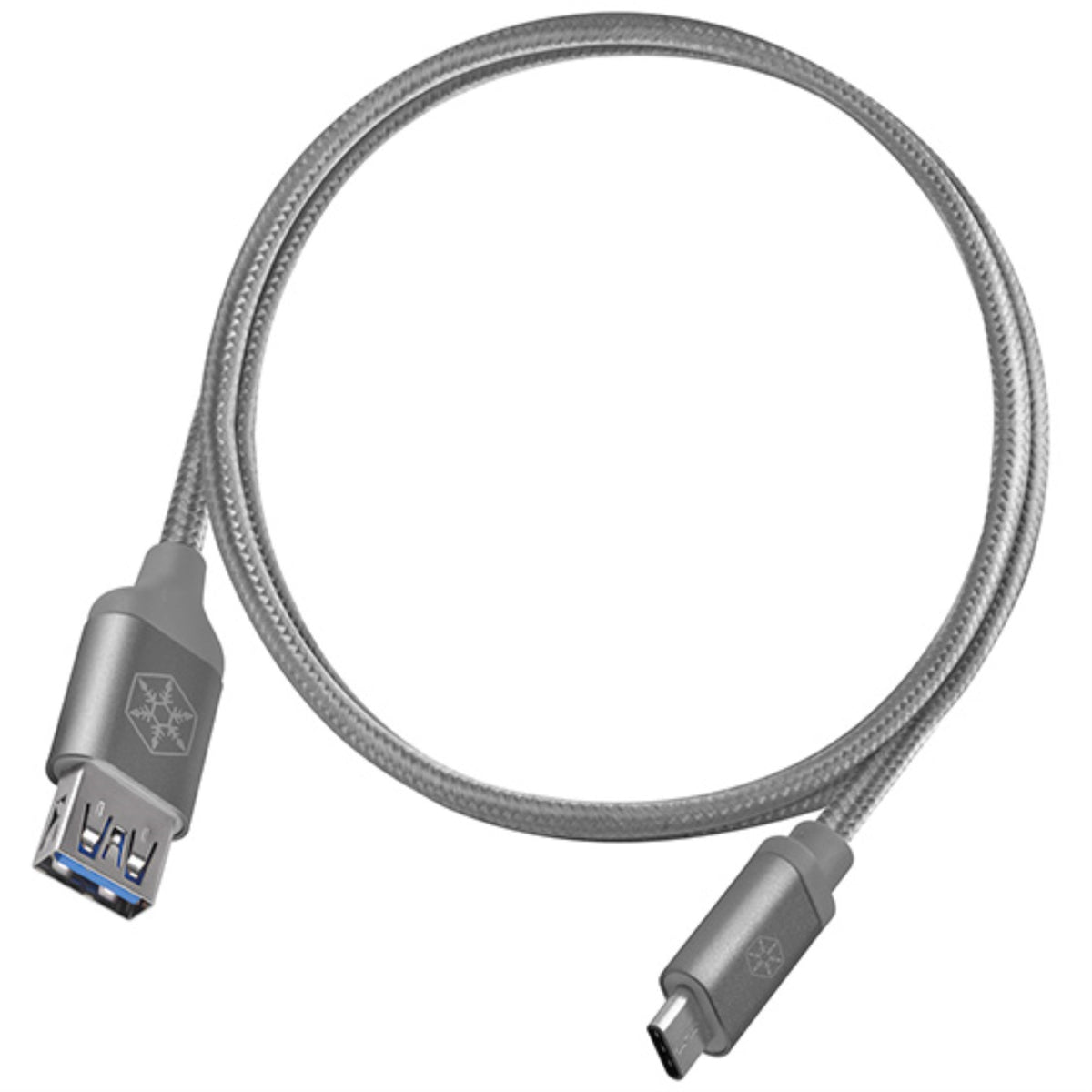 Reversible Usb-C To Usb Type-A Female Cable, 0.5 Meter, Nylon Braided ...