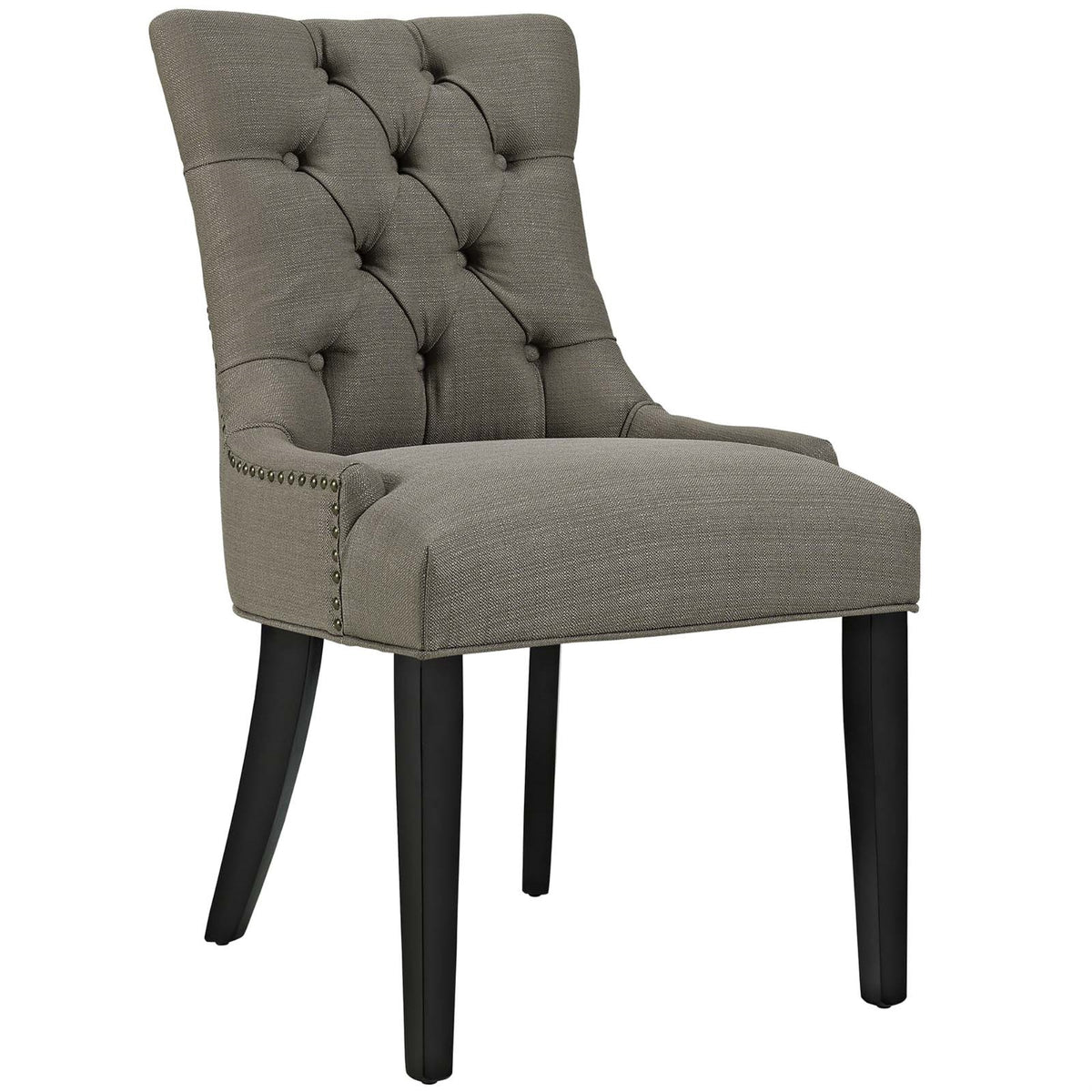 Regent Tufted Button Upholstered Fabric Parsons Dining Chair - Elegant ...