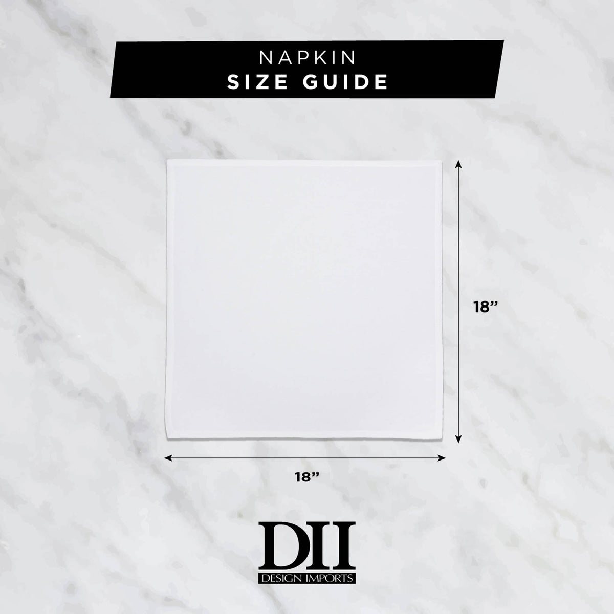Dii White Commercial Quality Napkin (Set Of 6) – Virventures