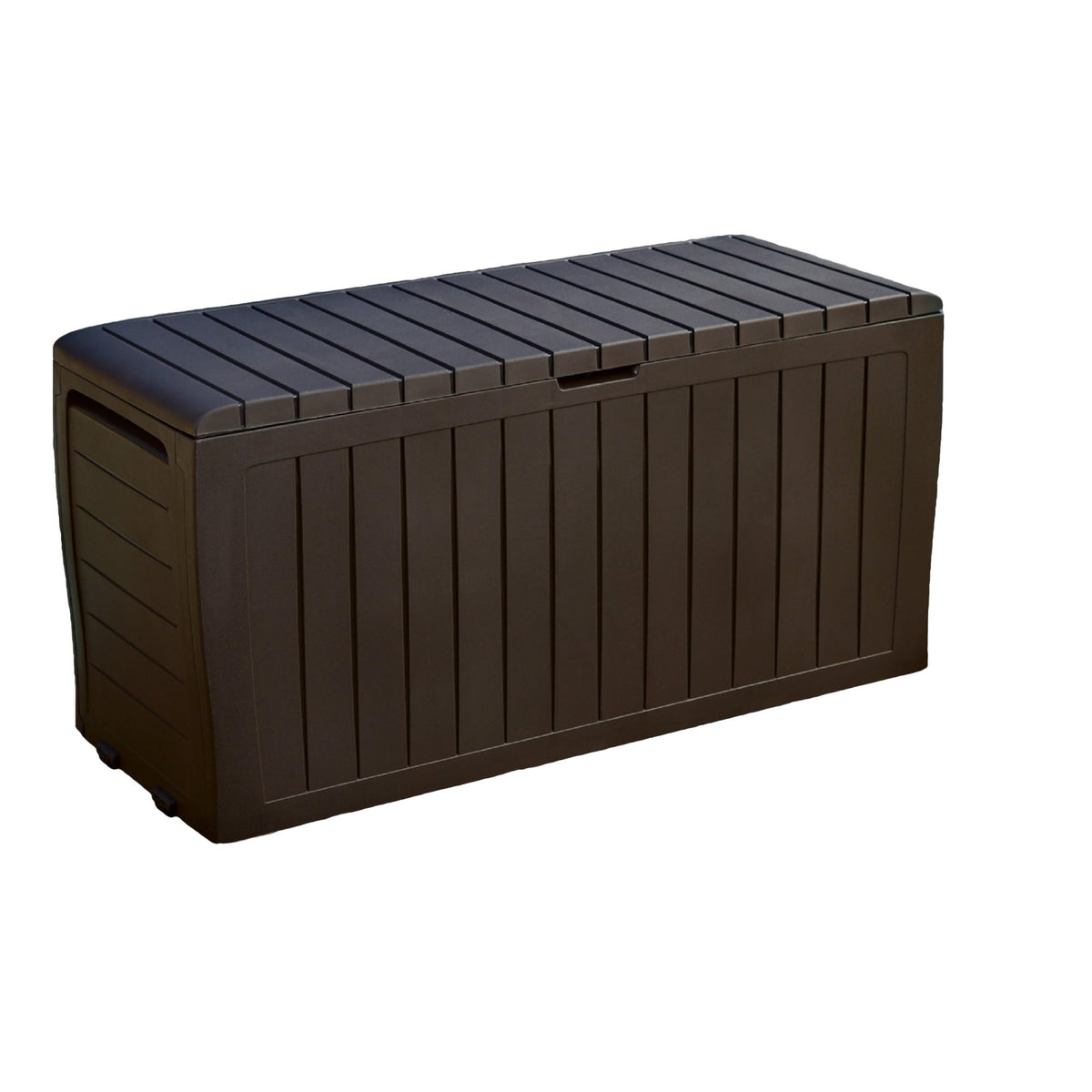 Keter Marvel Plus 71 Gallon Resin Outdoor Storage Box For Patio ...