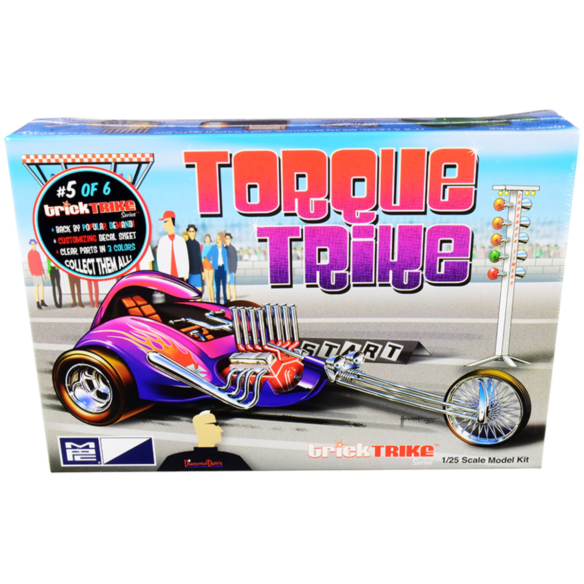 Skill 2 Model Kit Torque Trike 'Trick Trikes' Series 1/25 Scale Model ...