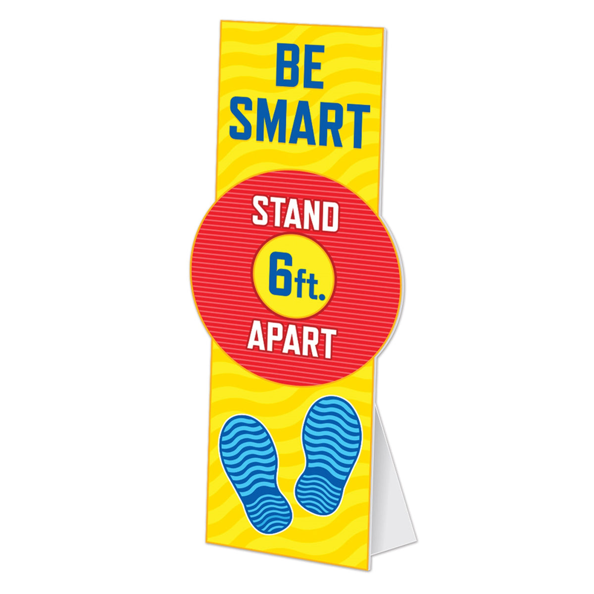 Be Smart Stand 6 Apart Crdboard Standee, (Pack Of 6) – Virventures