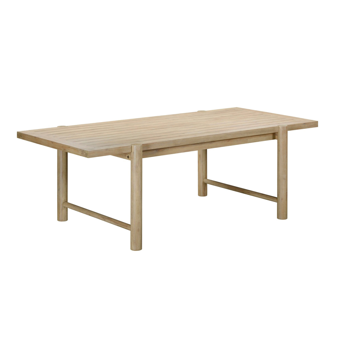 Gata Light Teak Outdoor Rectangular Dining Table – Virventures