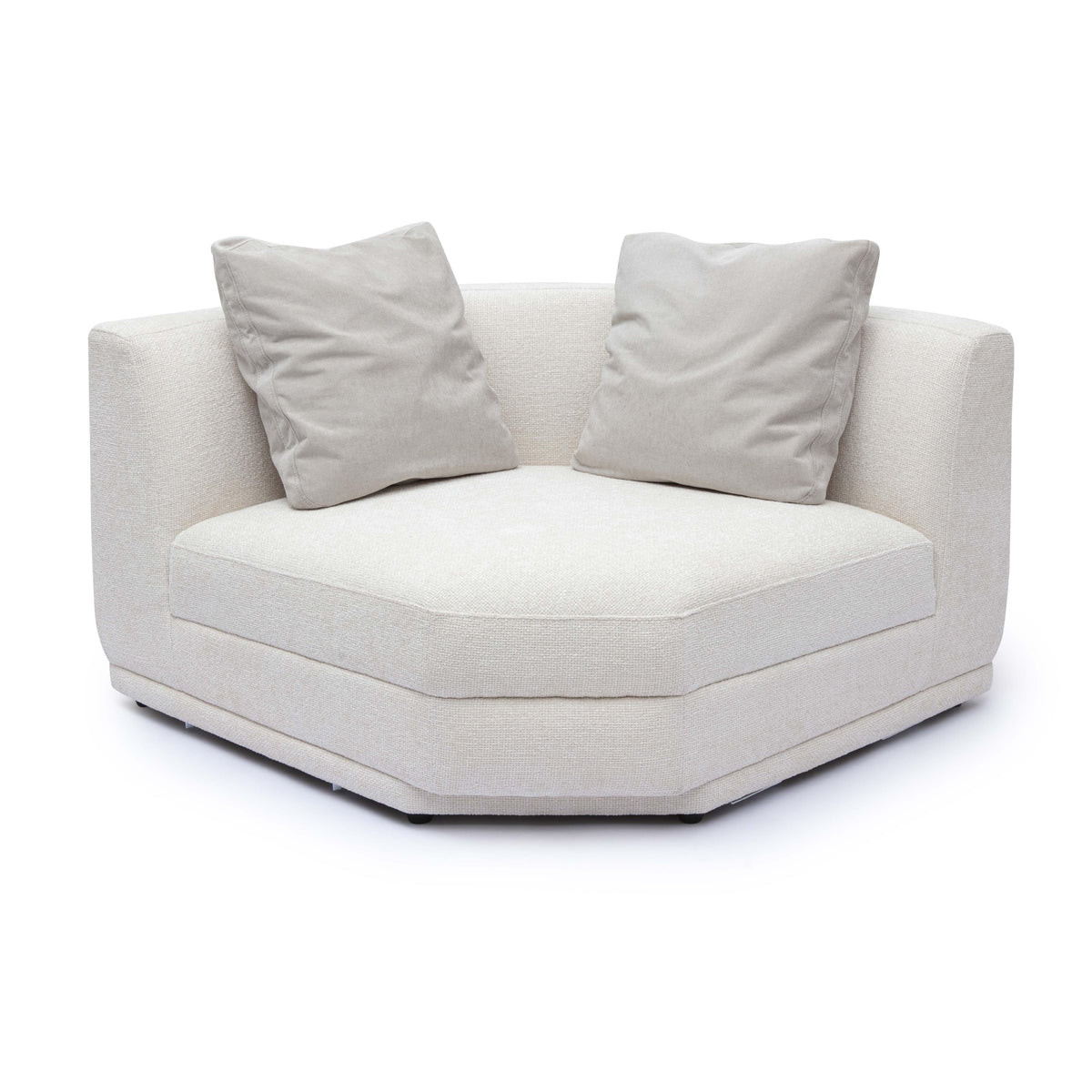 Perry Cream Chenille Modular Wedge Corner Chair – Virventures