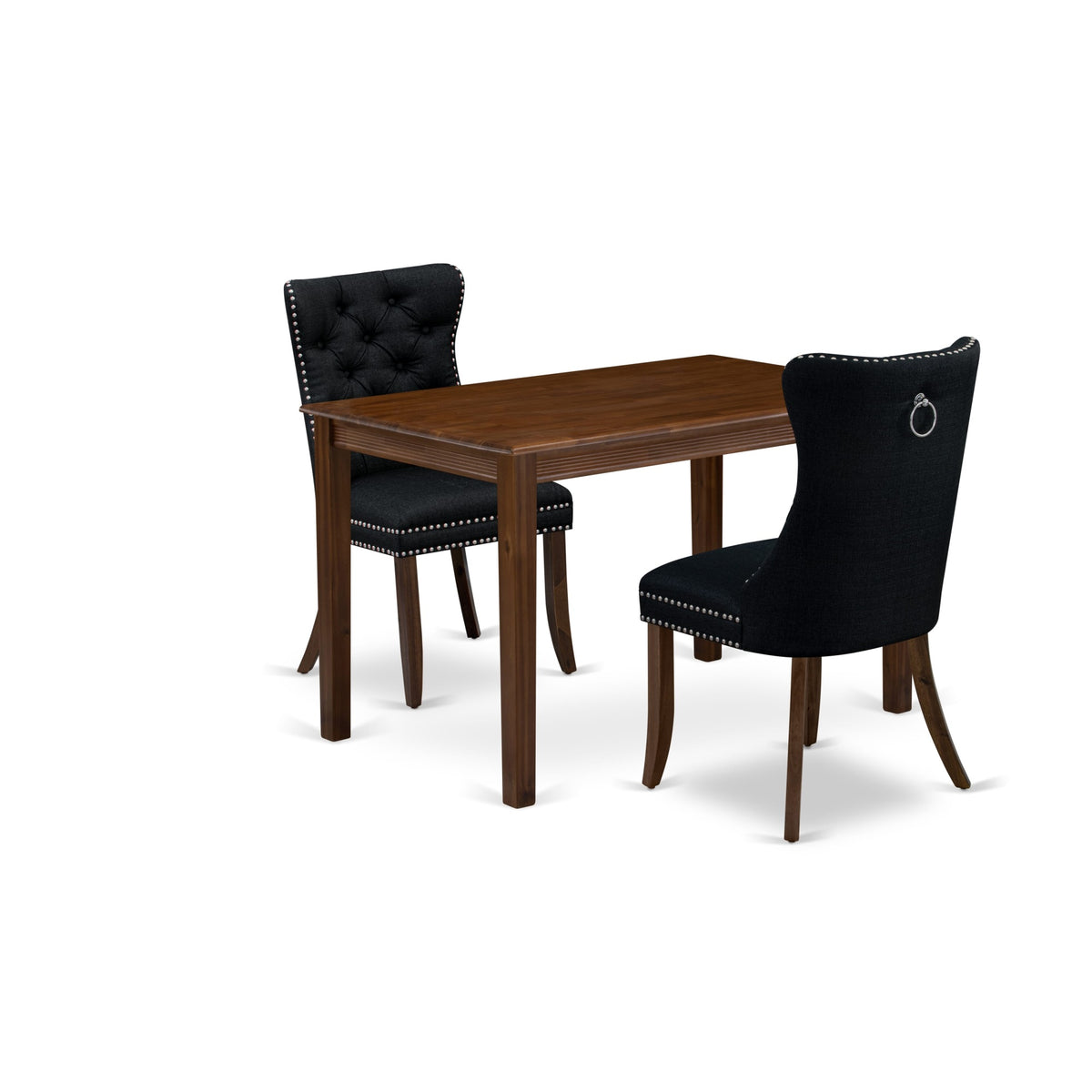 East West Furniture Yada3-Awa-24 3 Piece Dining Set Includes A ...