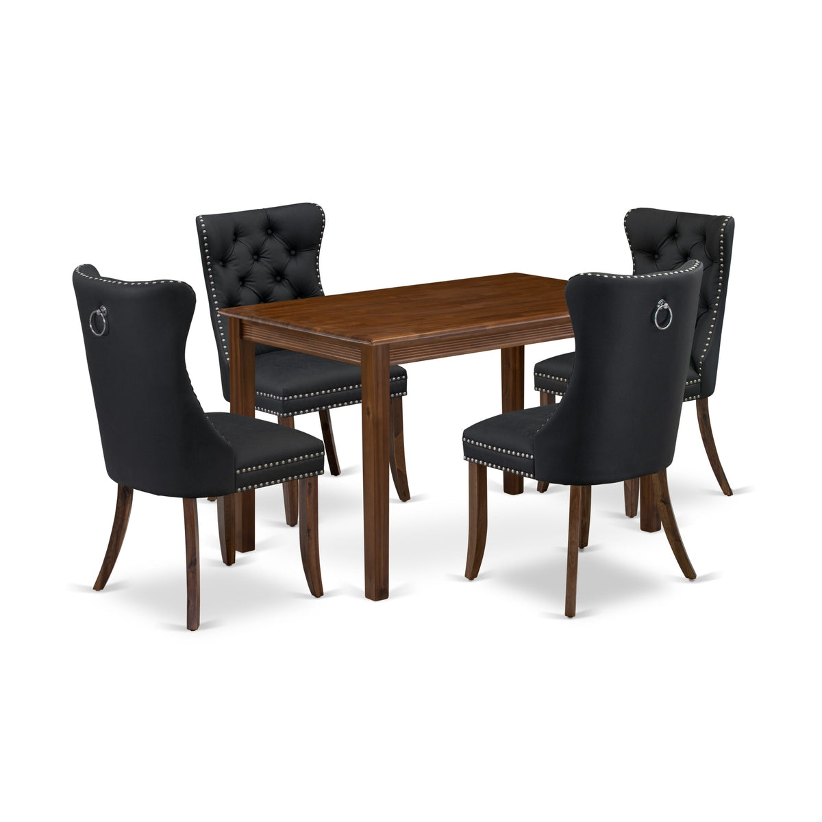 East West Furniture Yada5-Awa-12 5 Piece Dinette Set Includes A ...
