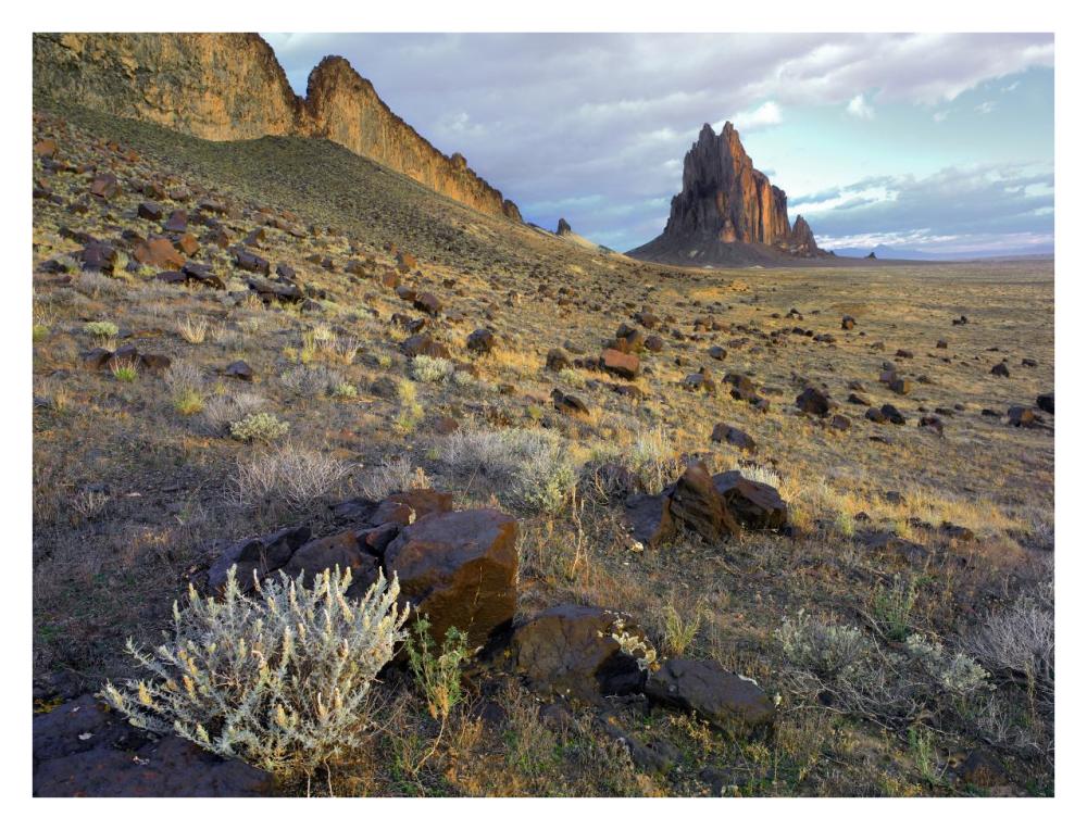 Shiprock, The Basalt Core Of An Extinct Volcano, New Mexico-Paper Art ...