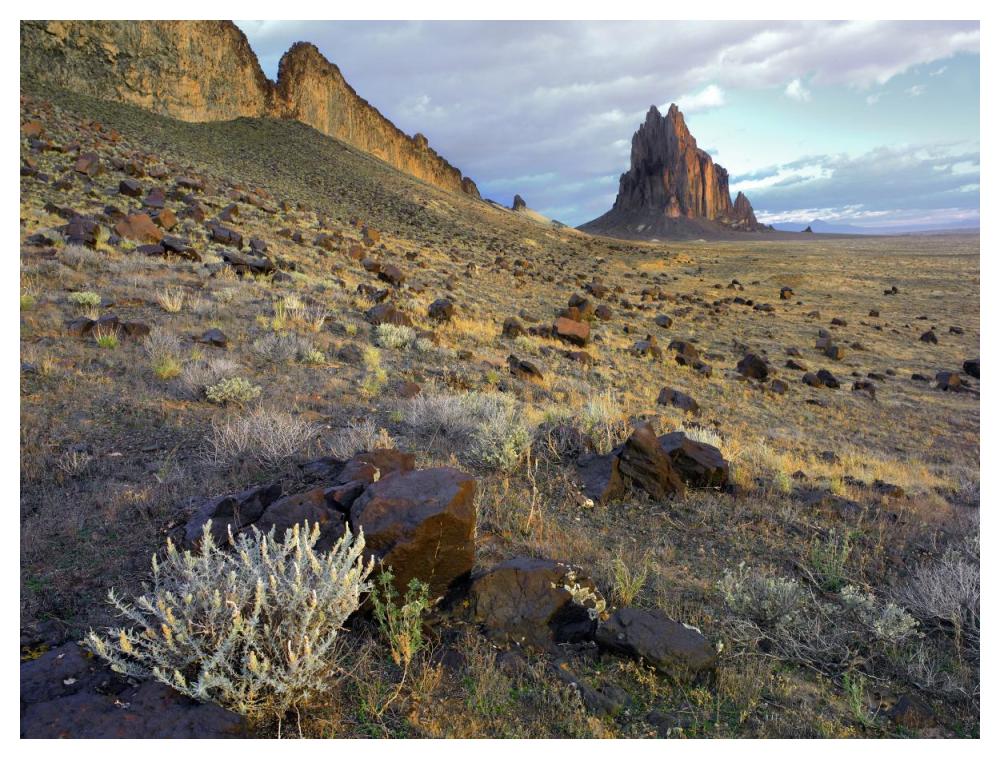 Shiprock, The Basalt Core Of An Extinct Volcano, New Mexico-Paper Art ...