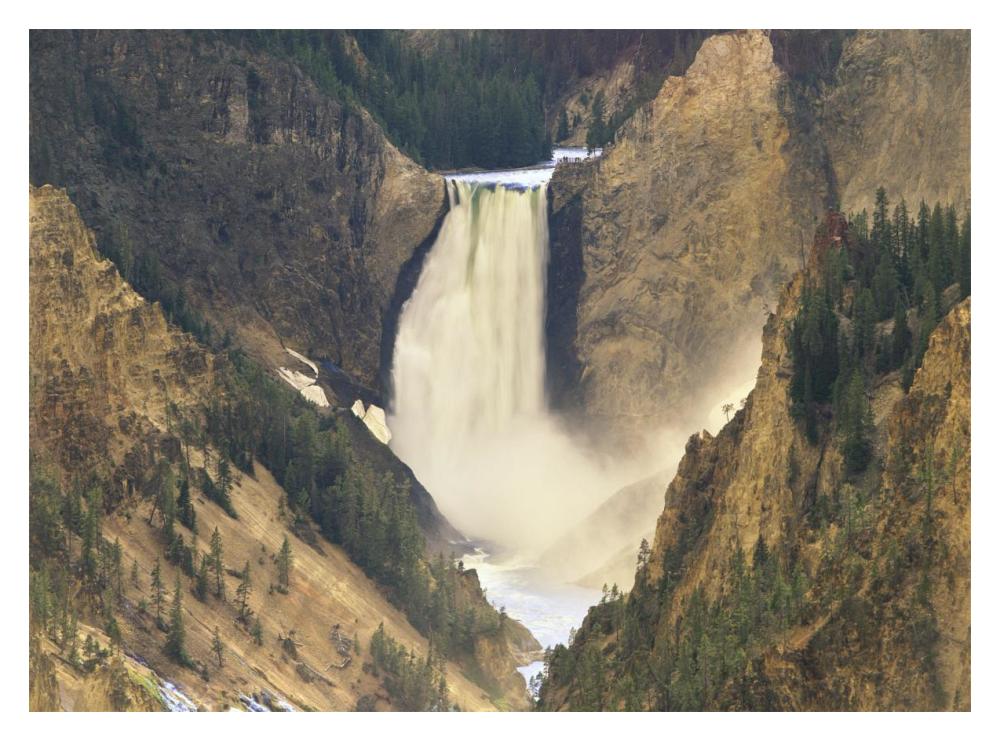 Lower Yellowstone Falls And Grand Canyon Of Yellowstone National Park ...